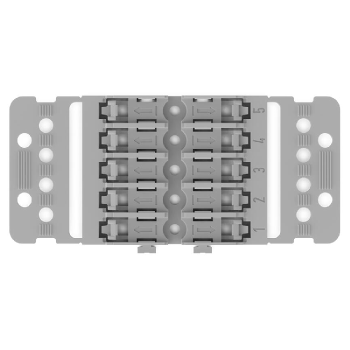 Wago 221-2505 Mounting Carrier 5-Way Screw Mount x5