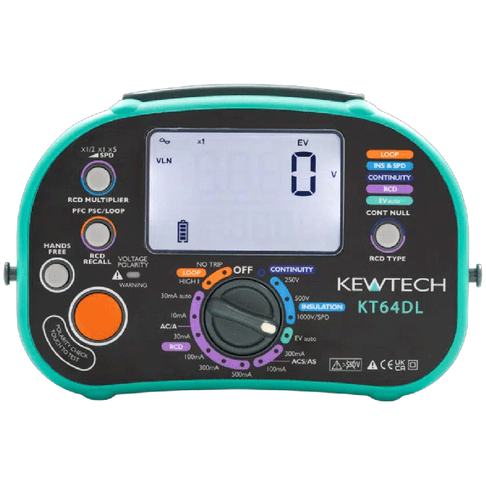 Kewtech Multifunction Tester with EV Test KT64DL