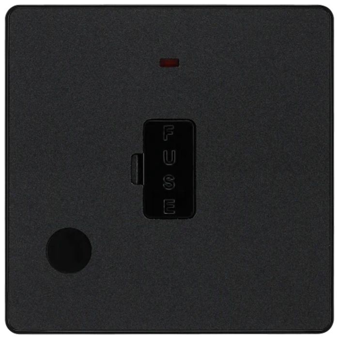 BG Evolve 13A Fuse Connection Unit with LED Matt Black