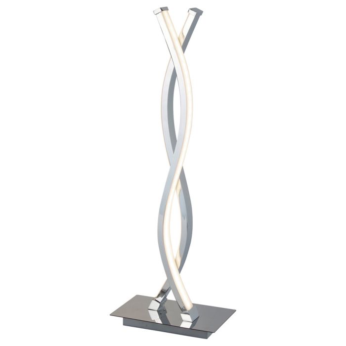 Searchlight Platt LED Wave Table Lamp Chrome