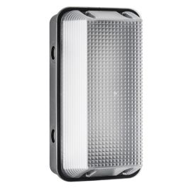 ASD LED Bulkhead 8W 595lm 4000K Black Prismatic IP65