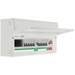 BG 15 Way Dual RCD Consumer Unit High Integrity with SPD Populated