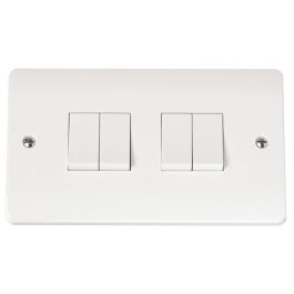 Click Mode 4 Gang 2 Way 10AX Switch CMA019