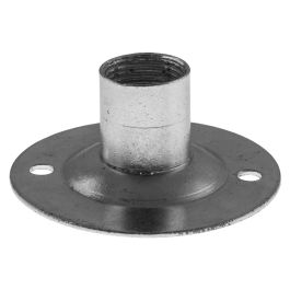 20mm Metal Dome Plates Galvanised Each