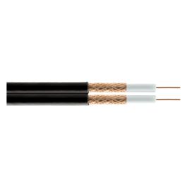 Twin CT100 Shotgun Satellite CoAxial Cable Black 100M Drum