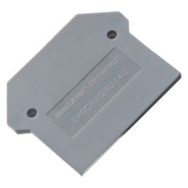 Europa Din Rail Terminal End Plate 2.5mm-4.0mm Grey Each