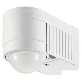 Forum Zink PIR Detector Sensor Corner Wall Mounted White 360Deg IP44