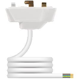 Hager Klik 6A Plug-In Ceiling Rose 4 Pin 4 Core 3M Flex