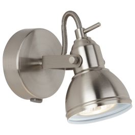 Searchlight Focus Spotlight Wall Light Satin Silver