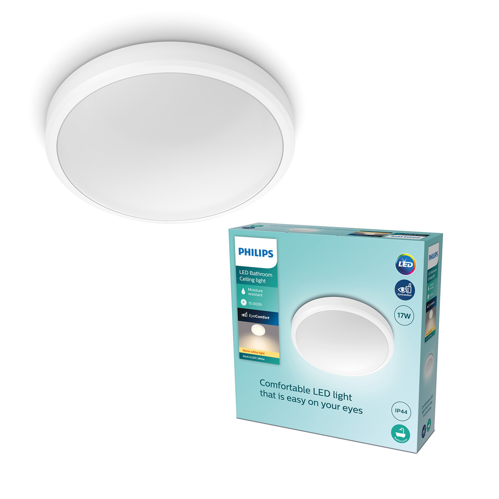Philips Doris LED Ceiling Light 17W Nickel