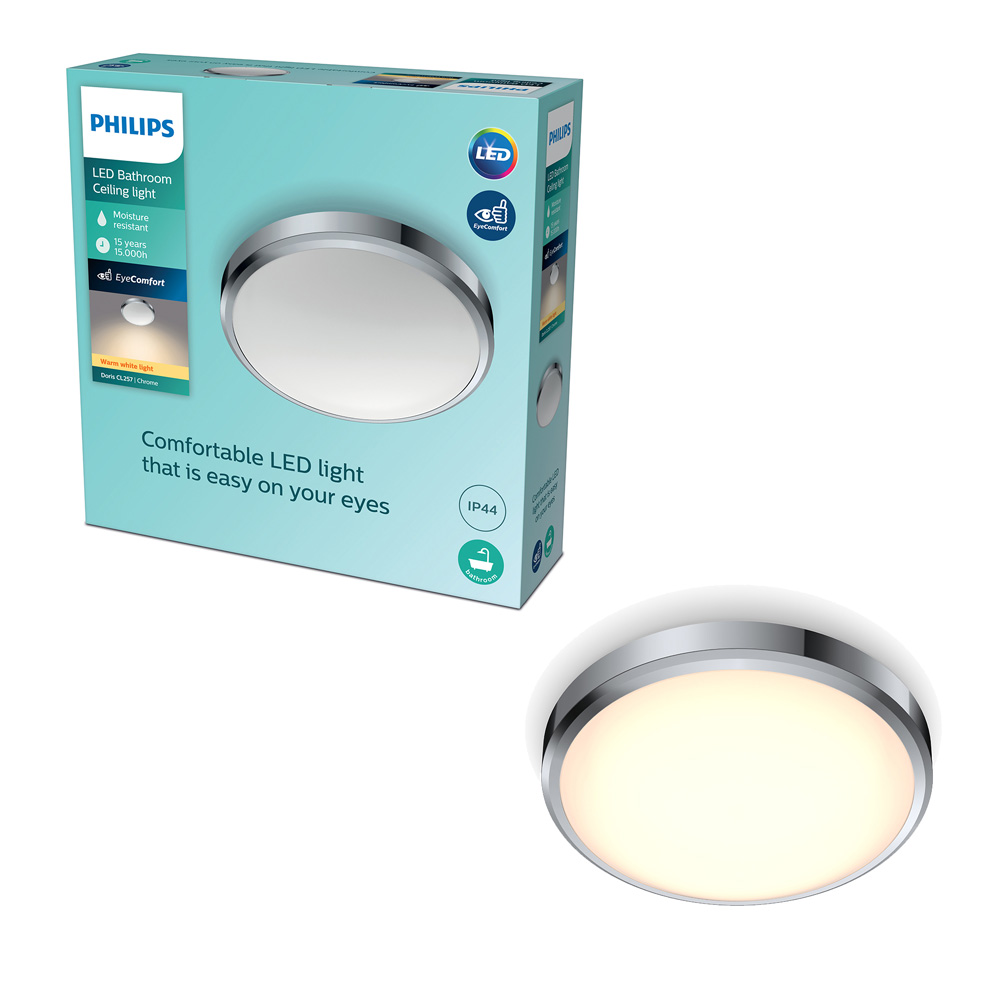 Philips Doris LED Ceiling Light 17W Nickel